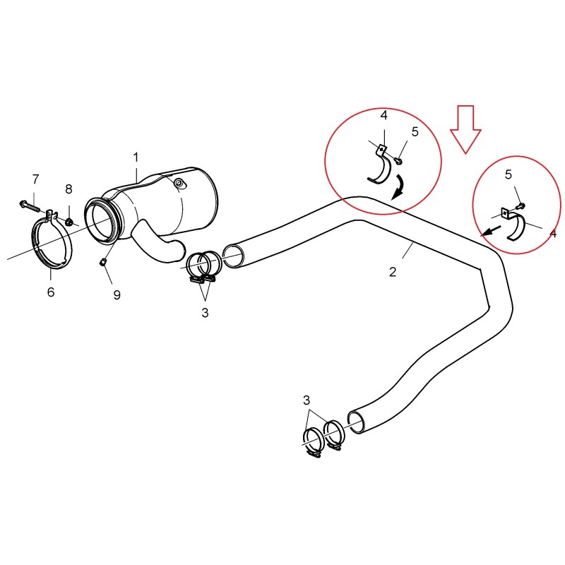 948560 Volvo Penta ORYGINALNE UCHWYTY DO WYDECHU 2 SZTUKI
